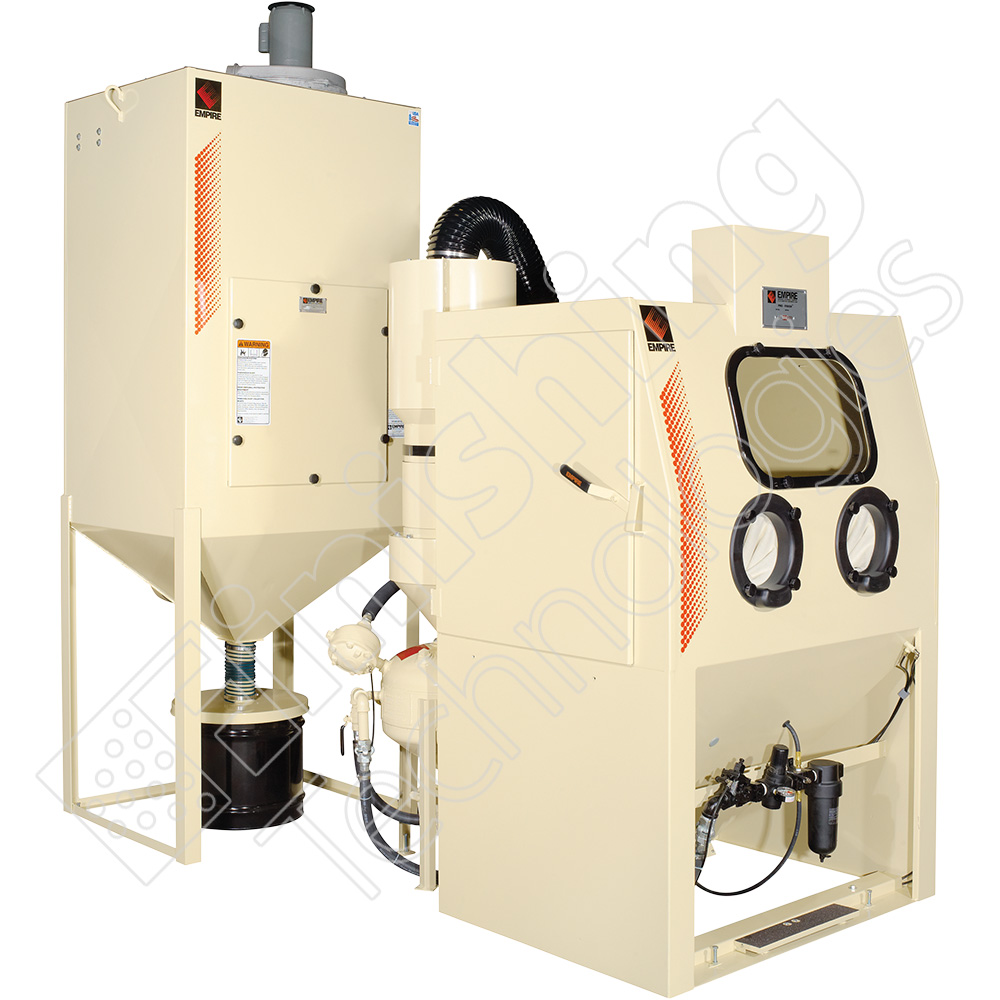 EMPIRE PROFINISH ABRASIVES BLAST CABINET, 4848 PRC-6, DCM-200 ...